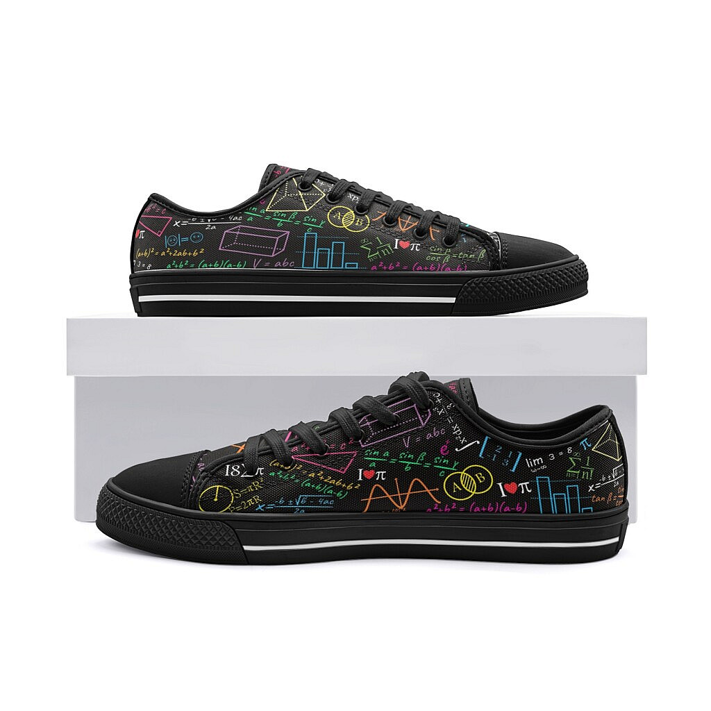 Math Low Top Canvas Shoes – STEM Goodies