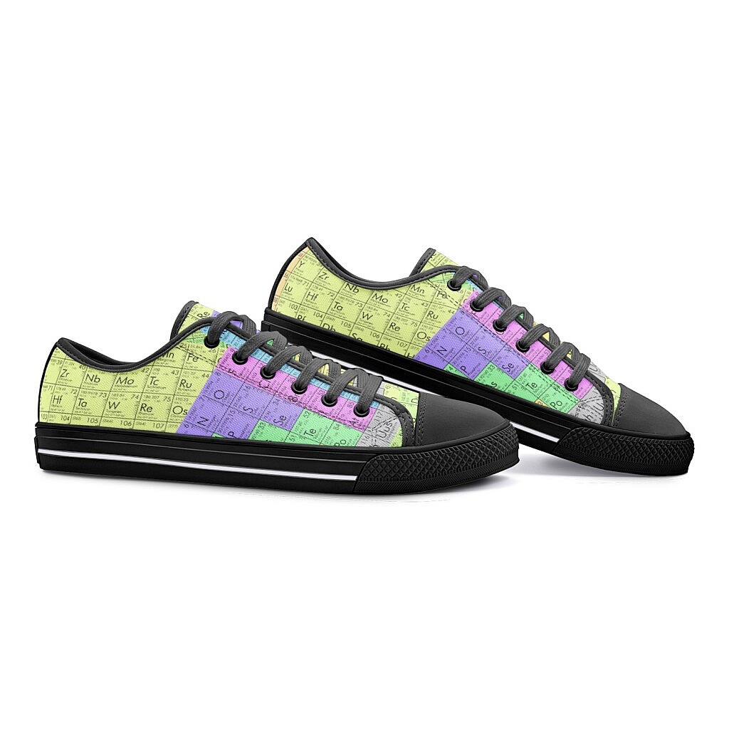 Periodic Table Low Top Canvas Shoes - STEM Goodies