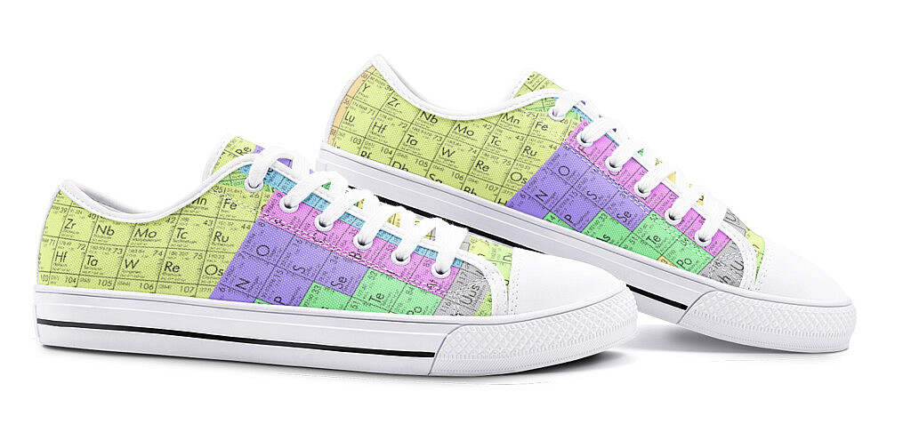 Periodic Table Low Top Canvas Shoes - STEM Goodies
