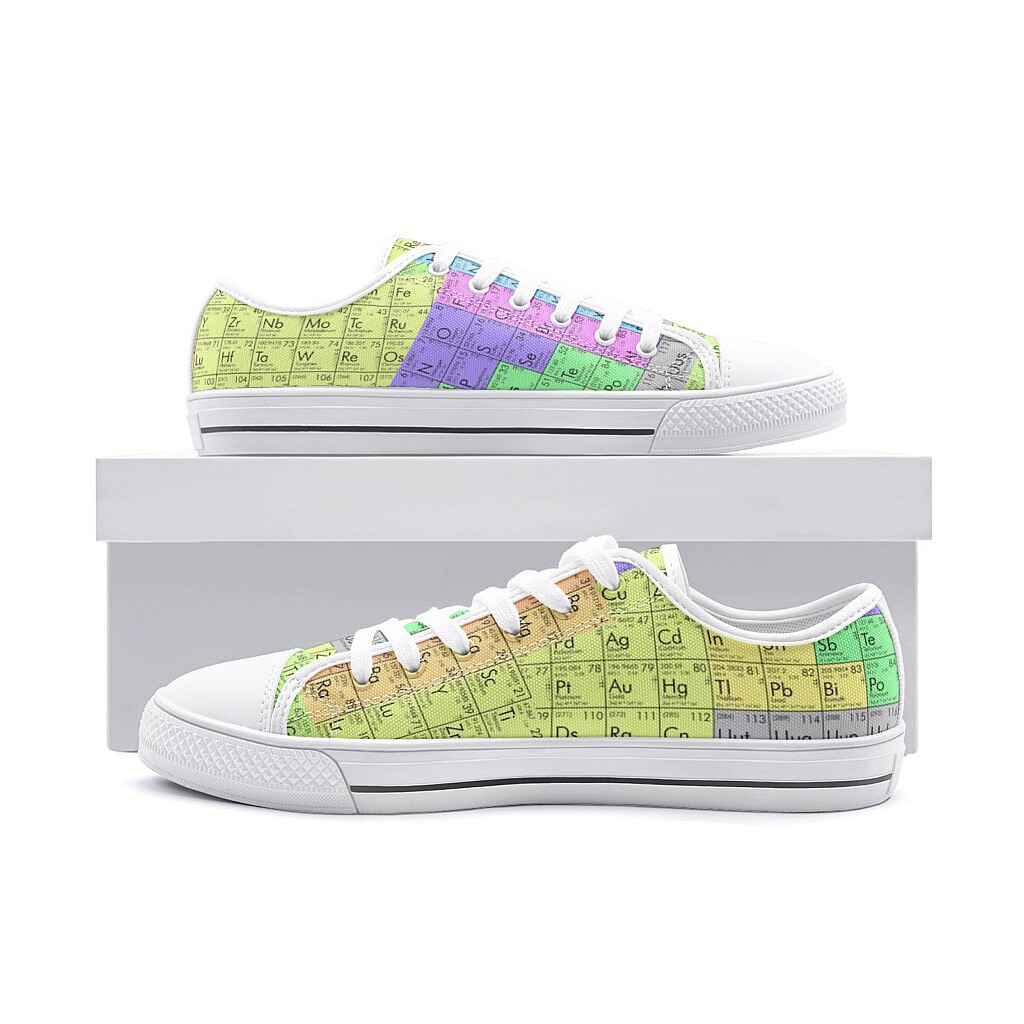 Periodic Table Low Top Canvas Shoes - STEM Goodies
